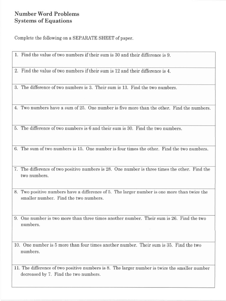 Number Problems | PDF Number Problems | PDF