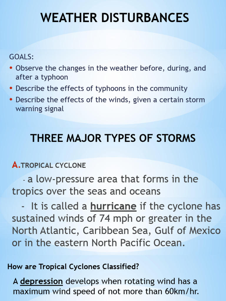 Weather Disturbances | PDF