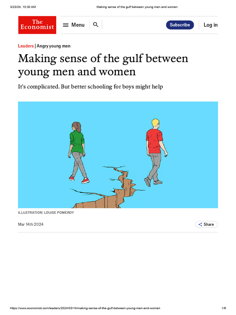 Making Sense of The Gulf Between Young Men and Women | PDF | The Economist