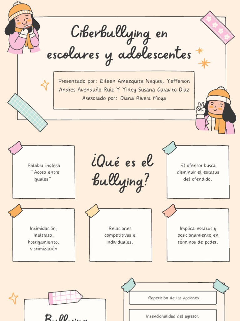 Ciberbullying en Escolares y Adolescentes | PDF | Acoso cibernético ...