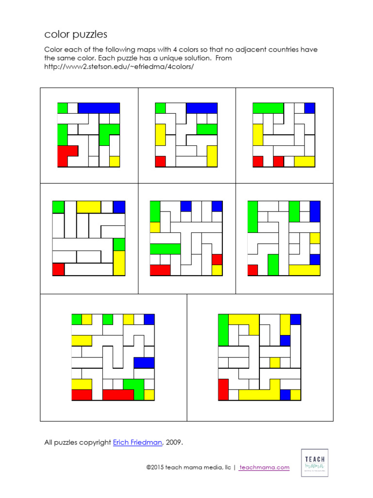 Microsoft Word - Color Puzzles | PDF