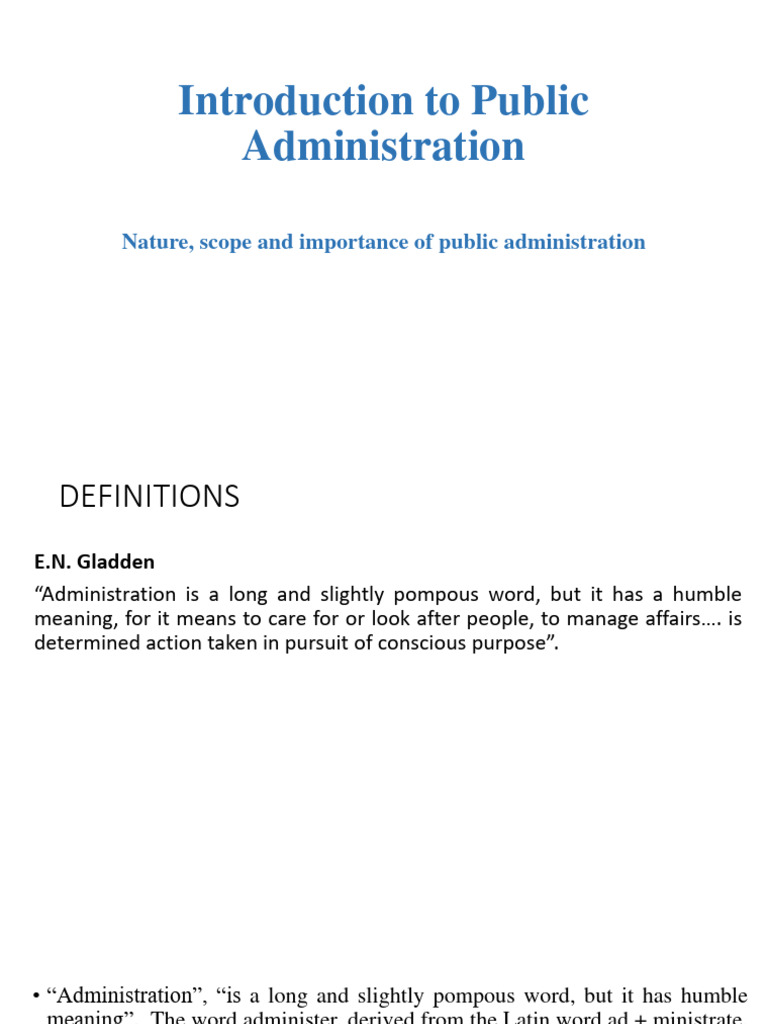 Introduction To Public Administration Lecture 24 FEBRUARY 2024 | PDF | Administrative Law | Rule ...