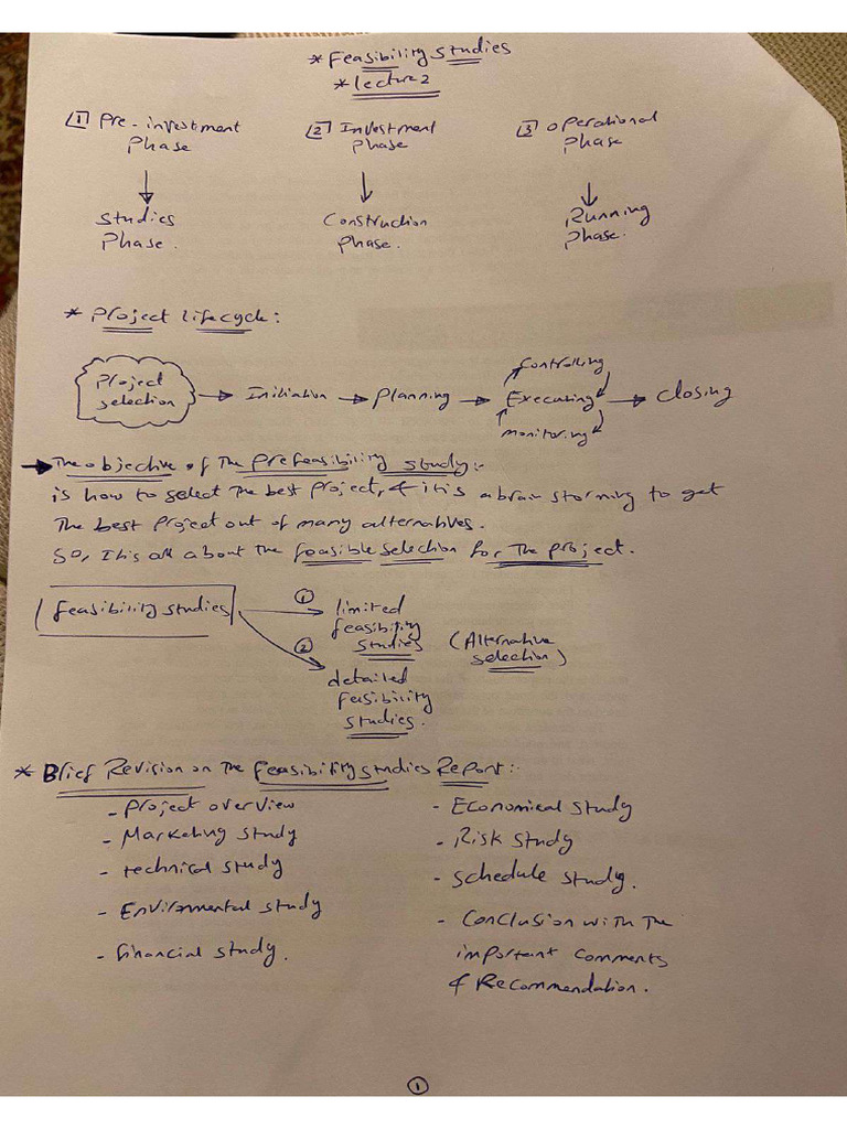 Feasibility Studies - Lecture 2 | PDF