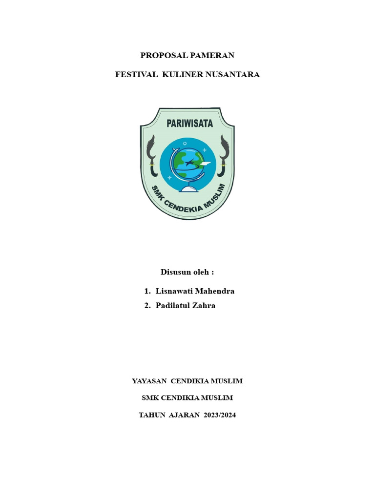 Proposal Festival Kuliner Nusantara | PDF