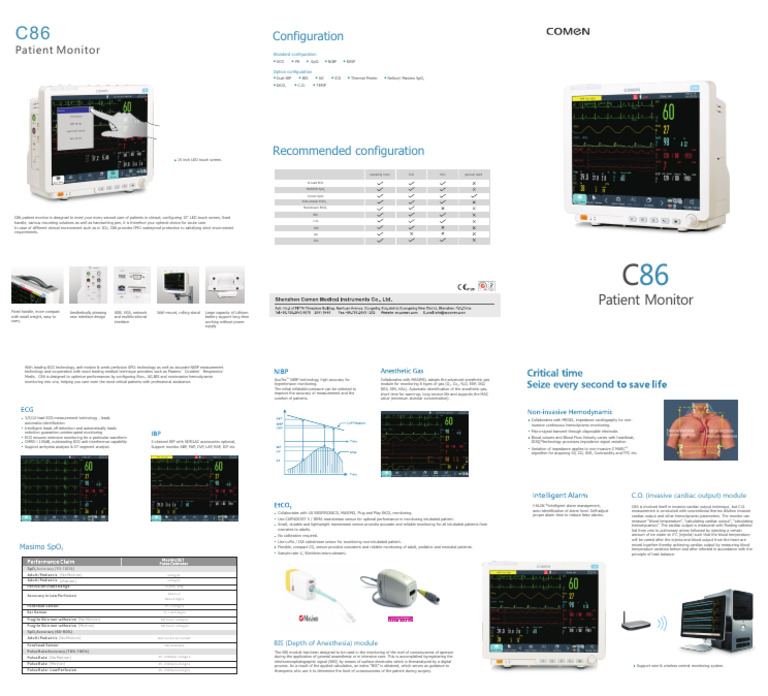 Configuration: Patient Monitor | PDF | Cardiovascular System | Physiology