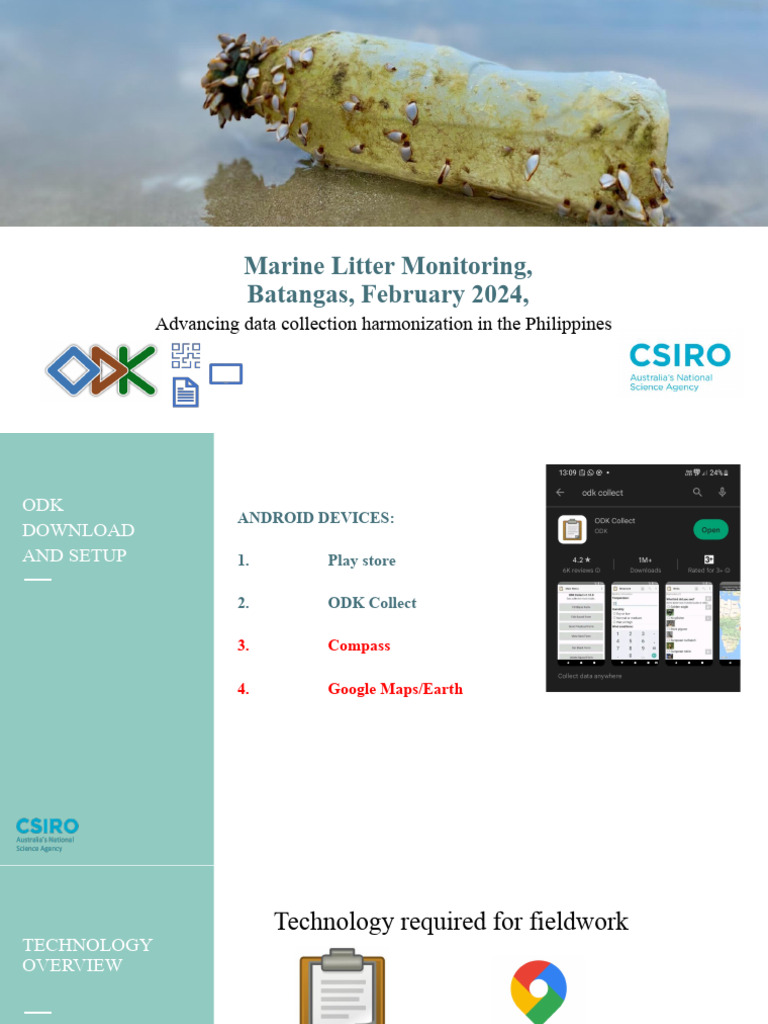 05 Philippines CSIRO ODK Run Through | PDF | Google Play | Computing