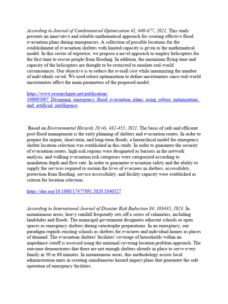 RRL Docs | PDF | Emergency Evacuation | Flood