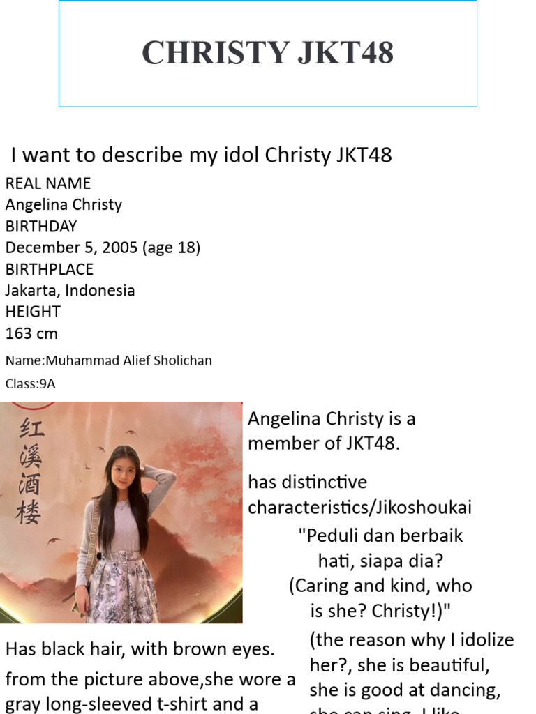 Christy JKT48: My Idol | PDF
