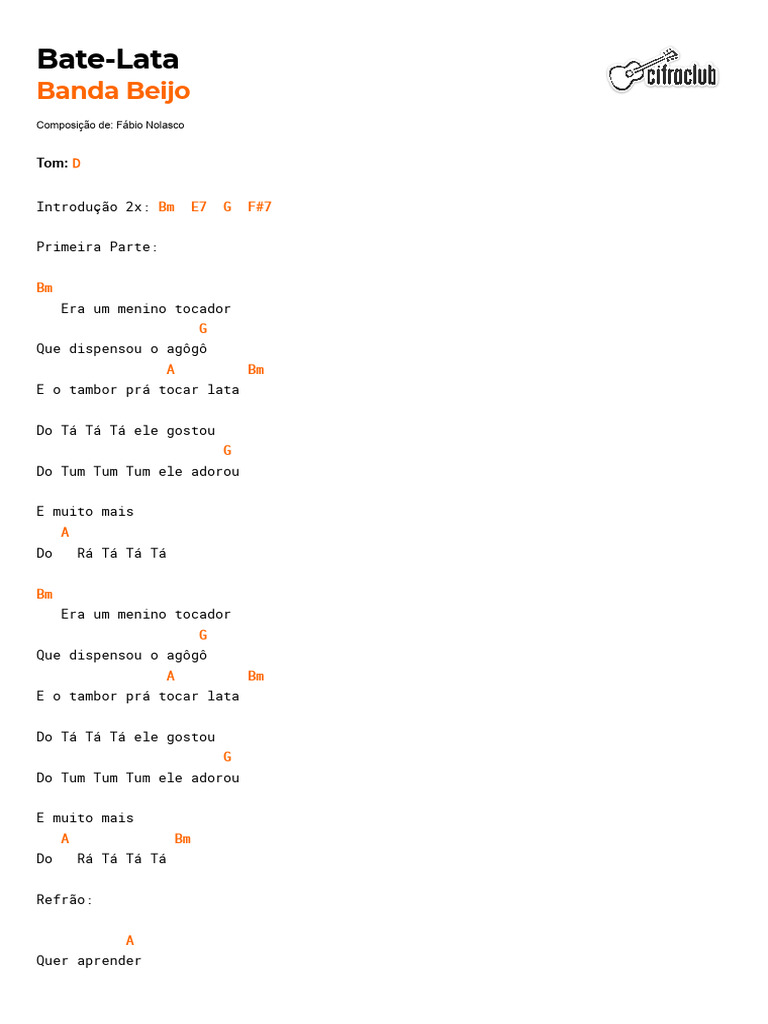 Bate-Lata: Aprenda a Tocar com Latas | PDF | Artes Linguísticas e ...