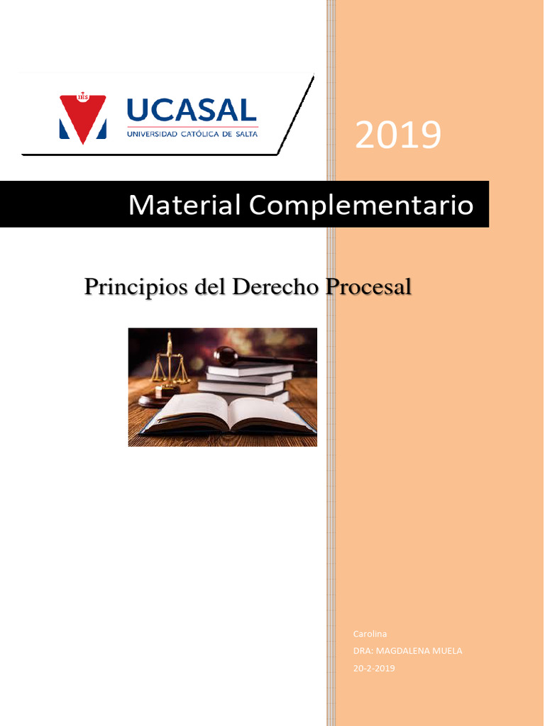 Material Complementario | PDF | Judicaturas | Ley procesal