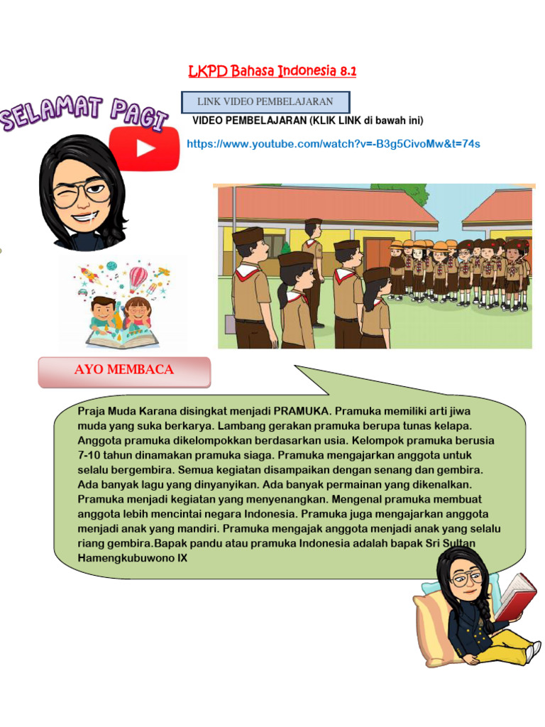 LKPD Bhs. Indo 8.1 | PDF | Agama & Spiritualitas