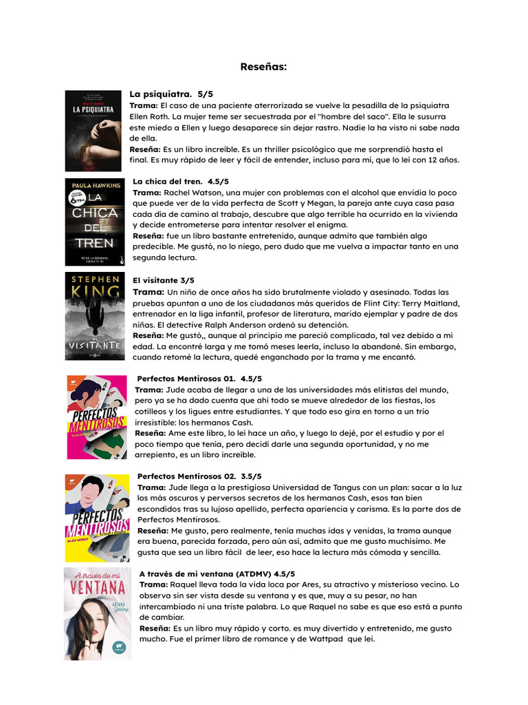 Reseñas CRRLS | PDF