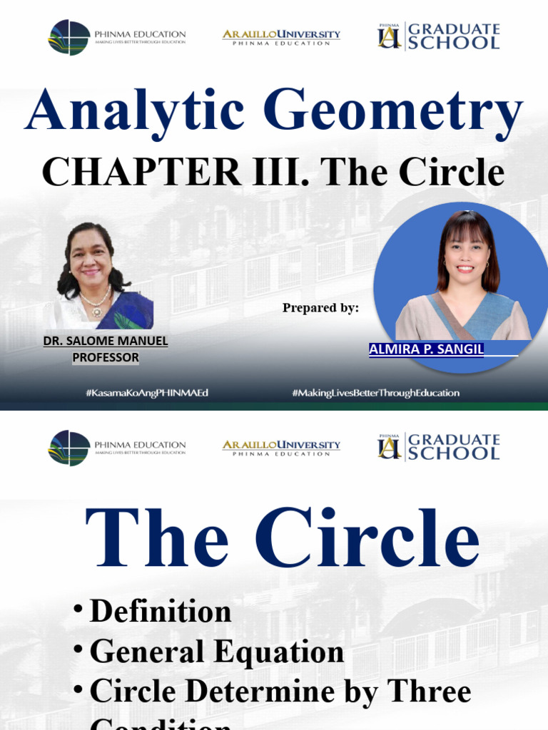 AnalyticGeometrychapter4-CIRCLE | PDF | Circle | Tangent