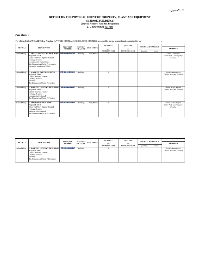 Vitali Cs - School Building Rpcppe 2023 (Sample Only) | PDF