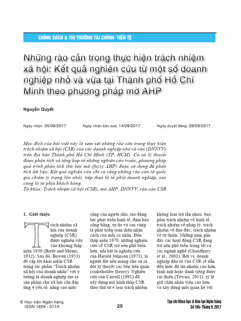 rào cản thực hiện TNXH | PDF