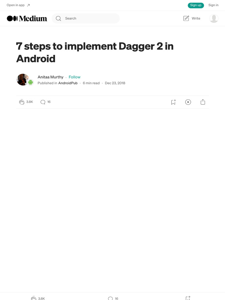 7 Steps To Implement Dagger 2 in Android by Anit | PDF | Class (Computer Programming) | Method ...