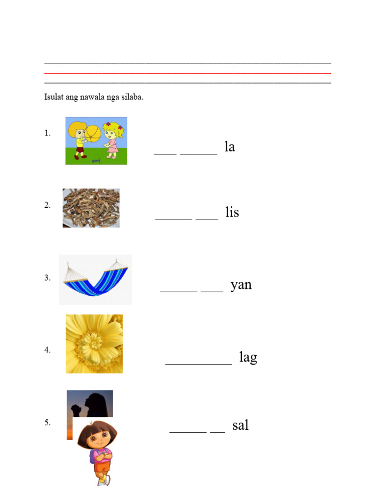Da de Di Do Du Worksheet 1 | PDF