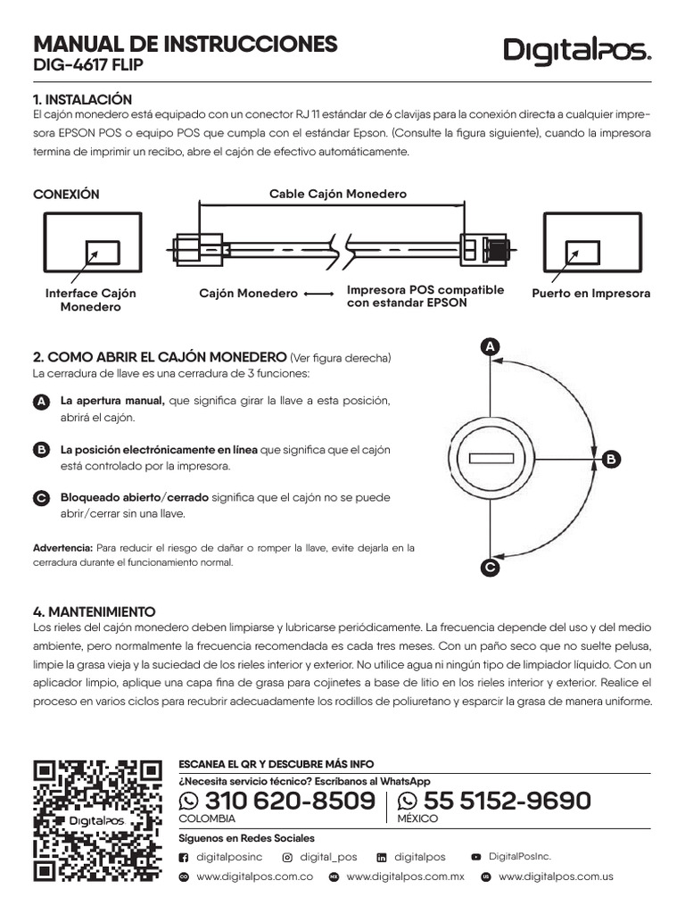 Manual Dig 4617 Flip | PDF | Impresora (Computación)