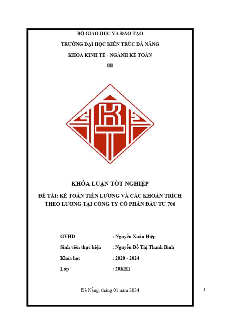 Khoa Luan Tot Nghiep | PDF
