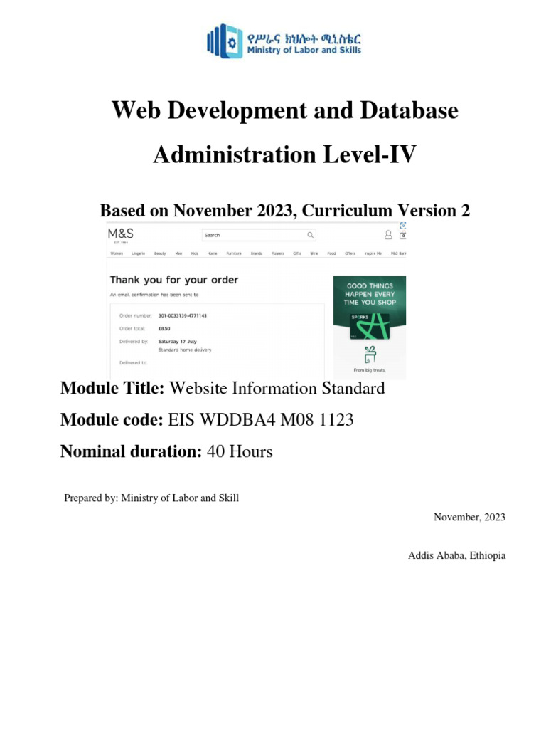 TM08 Website Information Standard | PDF | Hyperlink | World Wide Web