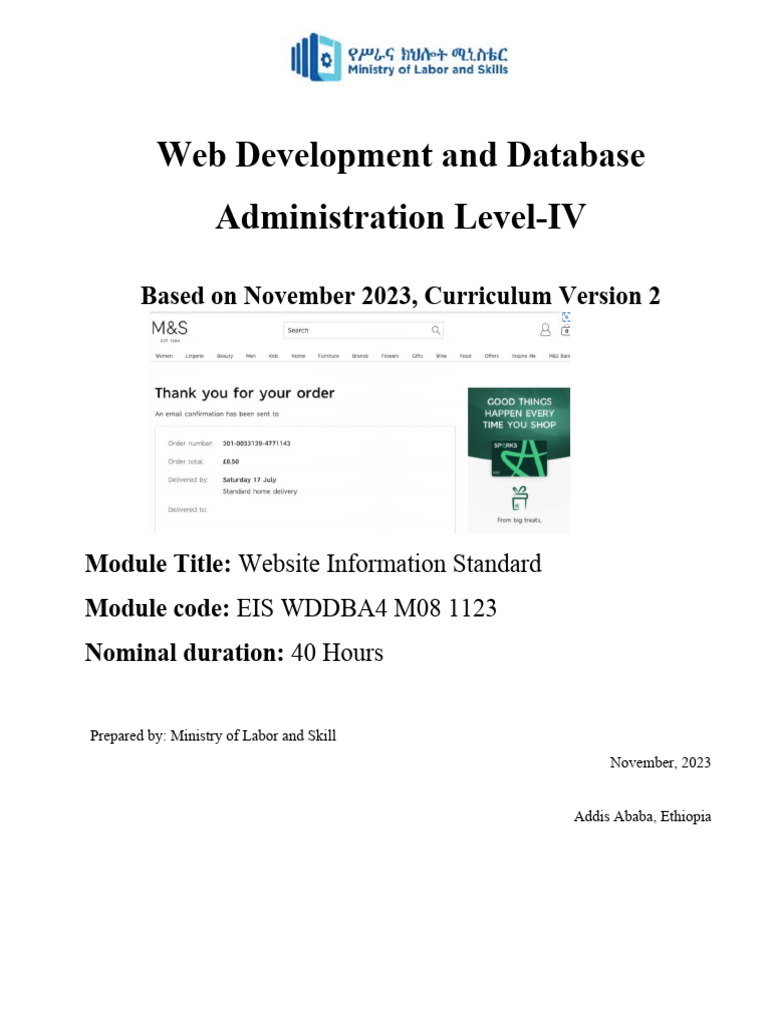 TM08 Website Information Standard | PDF | Hyperlink | World Wide Web