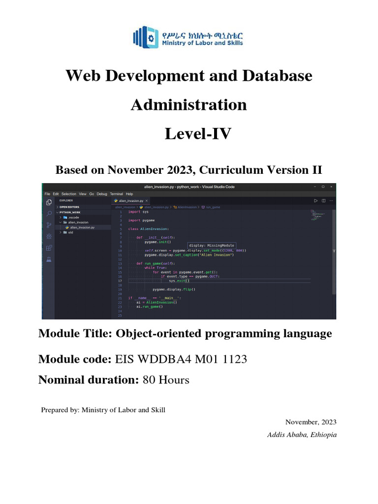 TM01 Apply Object-Oriented Programming Language Skills | PDF | Object Oriented Programming ...