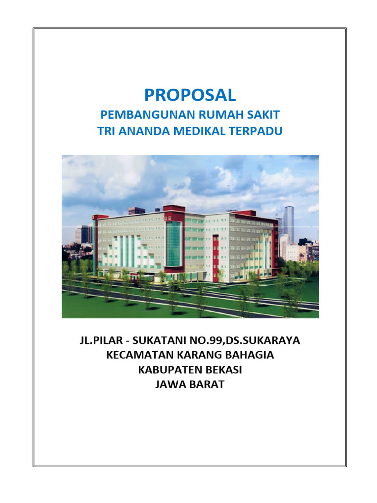 Proposal Rs - Tri Ananda Medikal Terpadu | PDF