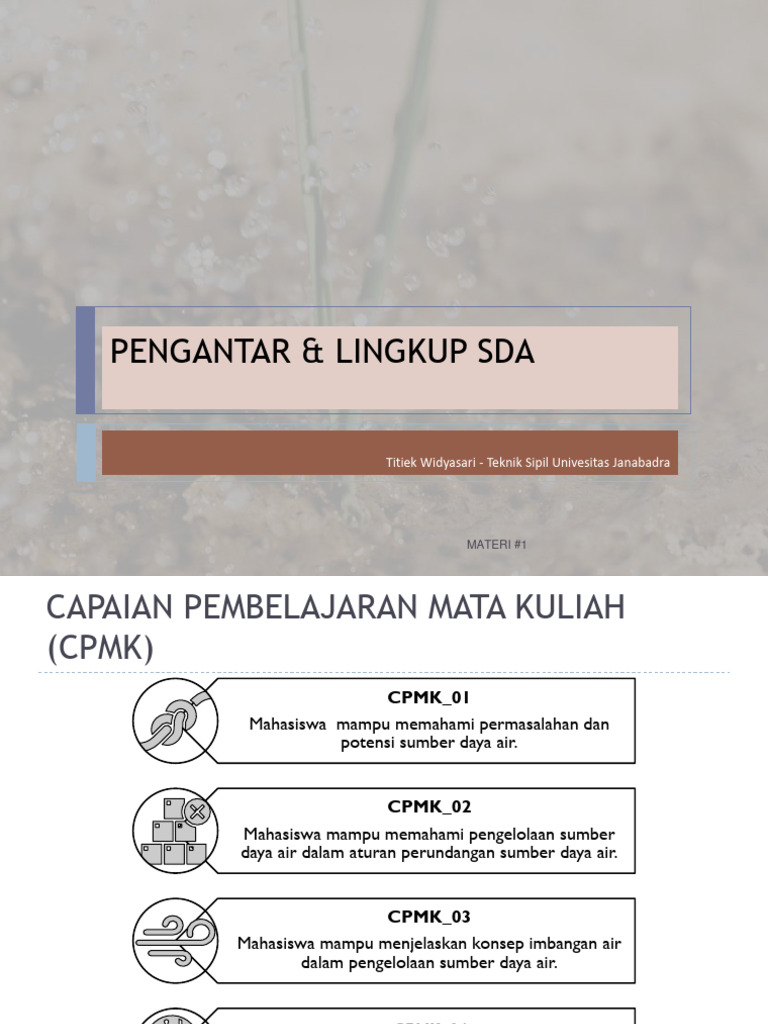#1 Materi PSDA 2024 | PDF