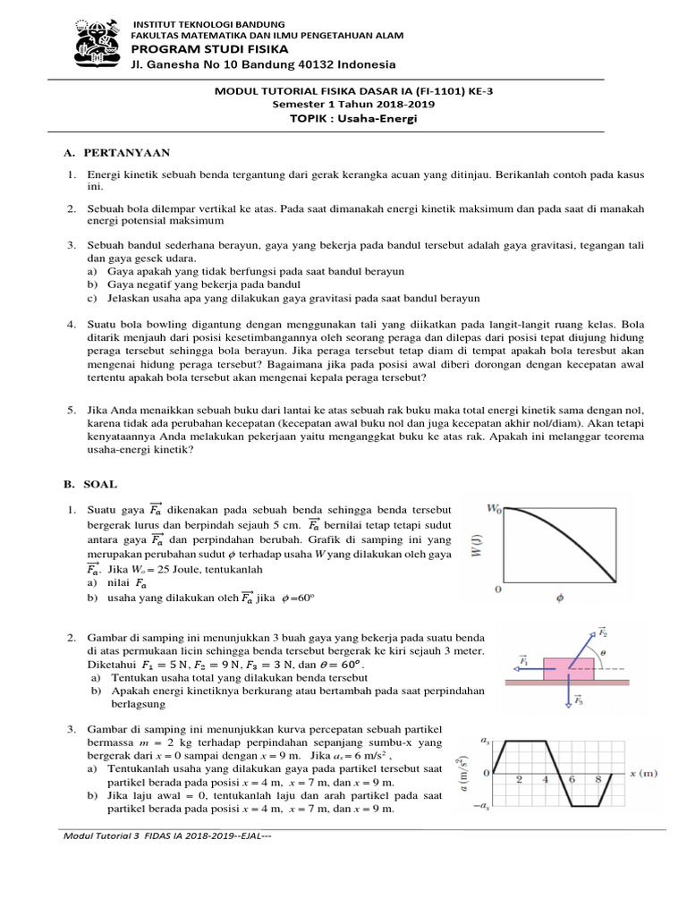 Modul Tutorial 3 FIDAS IA 2018 2019 | PDF