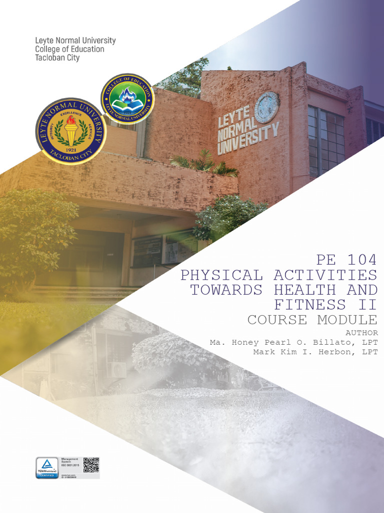 PE 104 Module 1 | PDF | Taekwondo