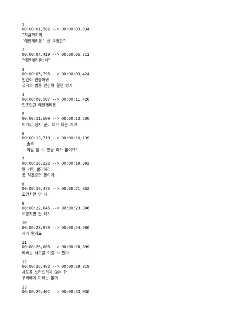 (Beatrice-Raws) Evangelion 3.0+1.0 Thrice Upon A Time (BDRip 1920x816 HEVC TrueHD) .SRT - SRT | PDF