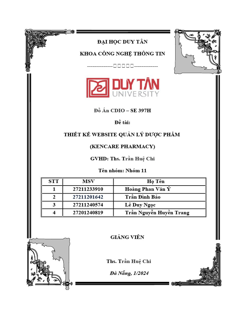 Đ Án Cdio2 - Se397 | PDF