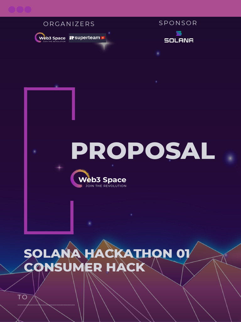 Solana Consumer Hackathon Proposal | PDF | Cryptocurrency | Startup Company