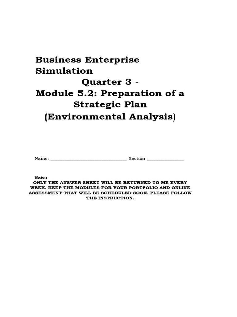 Strategic Plan Preparation Guide | PDF | Swot Analysis | Learning