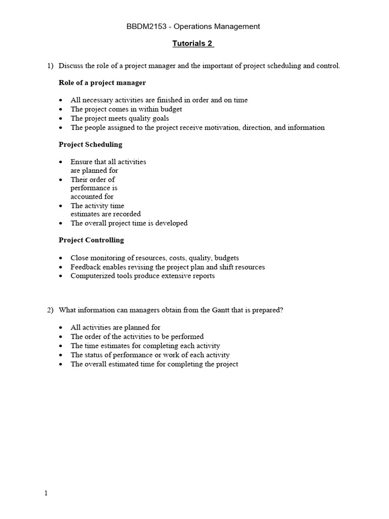 BBDM2153 Tutorial 2 (Ans) | PDF | Technology & Engineering