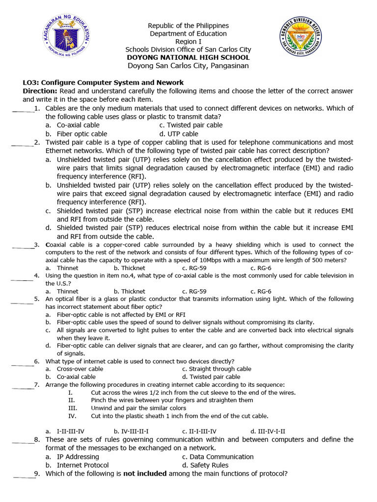 Q2 Tle10 Reviewer Pdf Microsoft Windows Computer Virus
