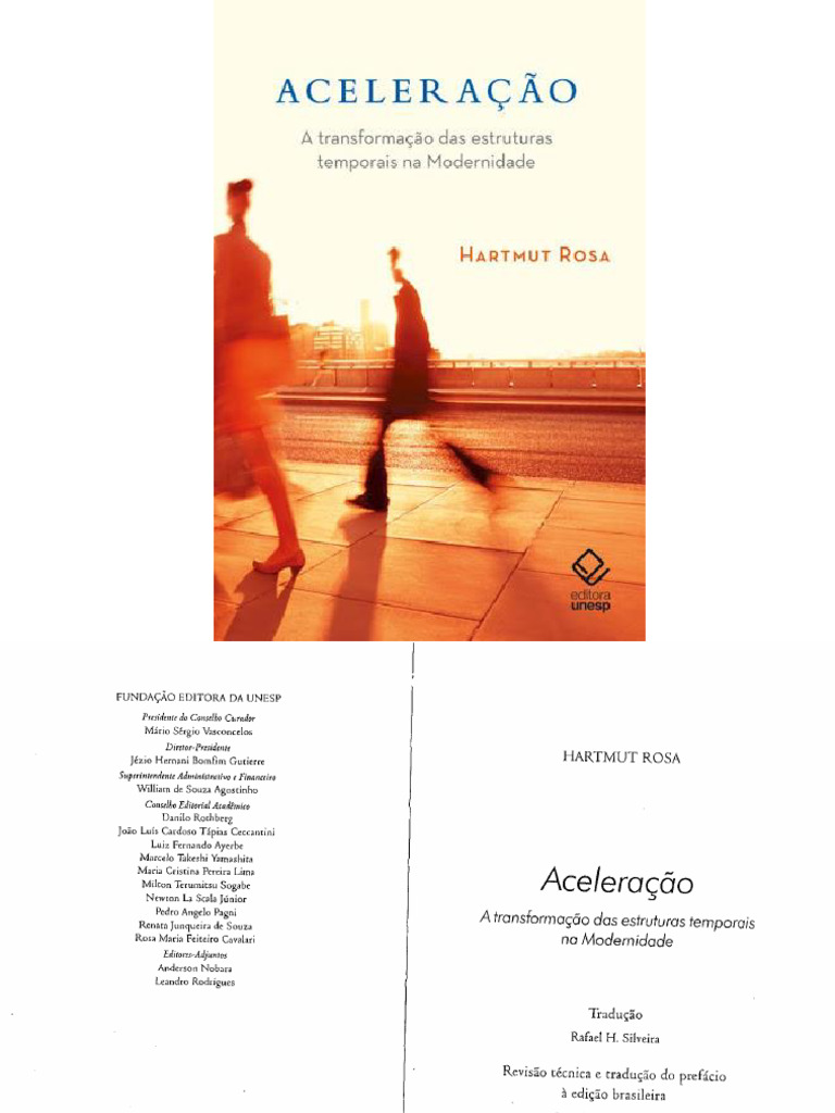 HARTMUT ROSA Aceleração a Transformação Das Estruturas Temporais | PDF
