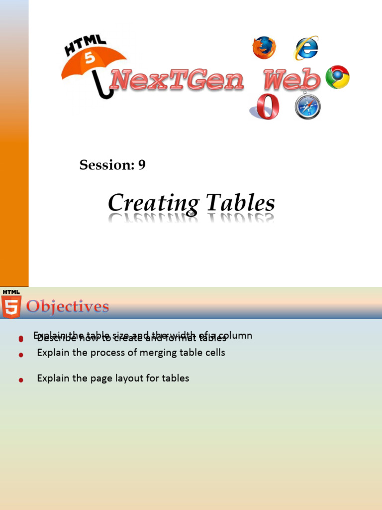 B4. Creating Tables | PDF