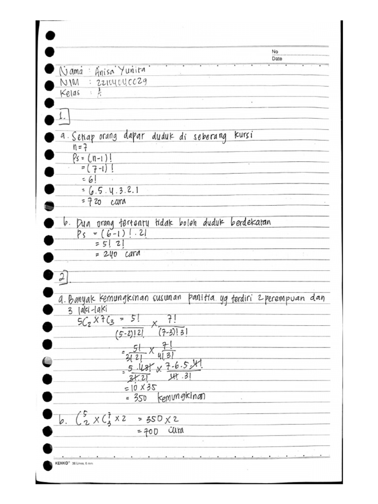 Pretes Anisa Yunita Teori Probabilitas | PDF