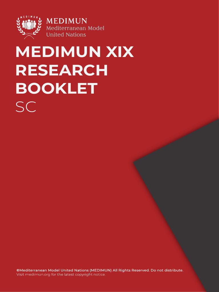 SC - Research Booklet - Medimun Xix | PDF