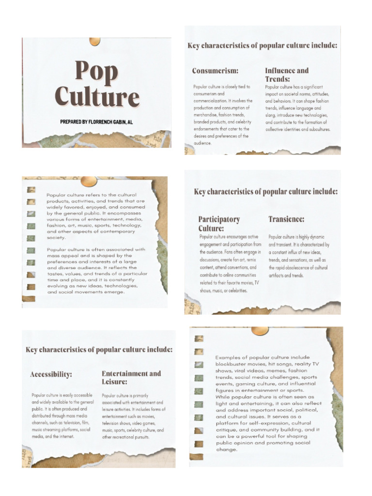 Pop Culture | PDF