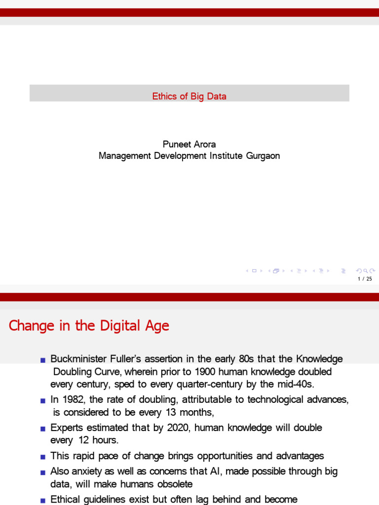 Big Data Ethics: Challenges & Concerns | PDF