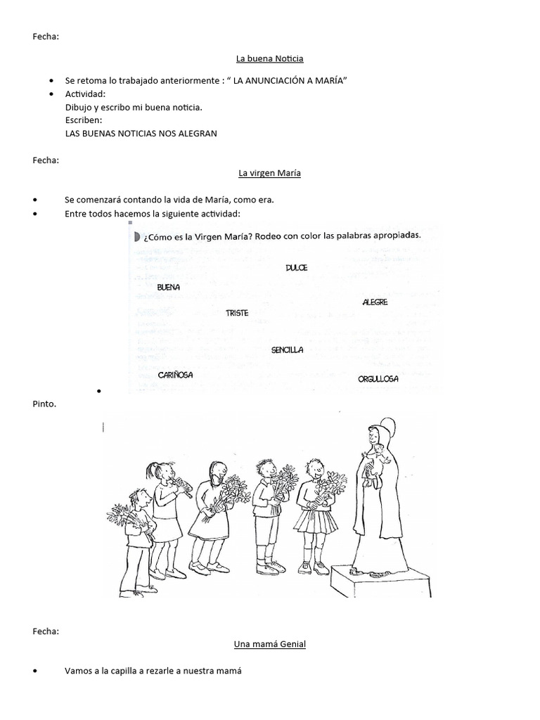 Maria 1° Nov | PDF | María, madre de Jesús | Rosario