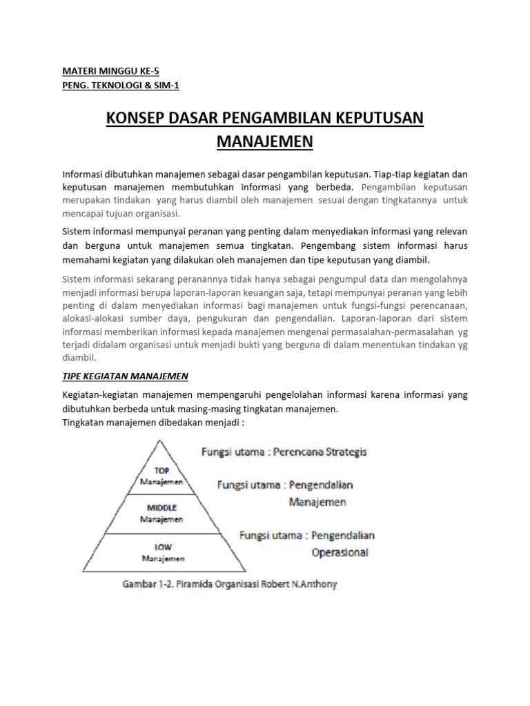 MM5 Konsep Peng. Kep. Manajemen | PDF | Finance & Money Management