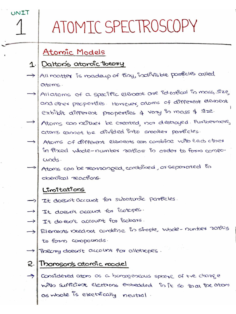 Atomic Spectroscopy Assignment - 1 | PDF