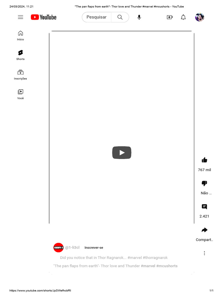 _The pan flaps from earth_- Thor love and Thunder #marvel #mcushorts ...