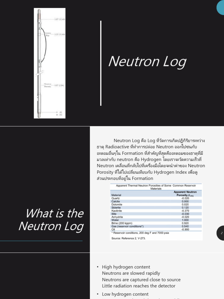 Neutron Log | PDF