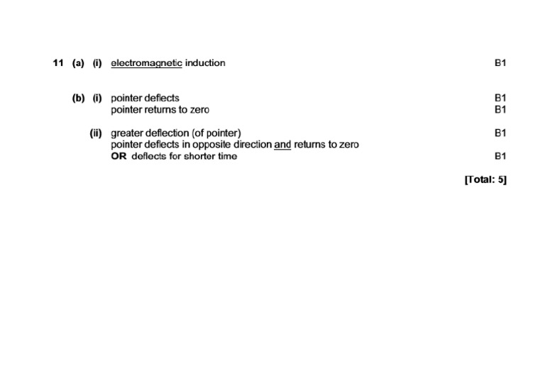 CiE Physics Section 32 Exam Question Mark Scheme | PDF
