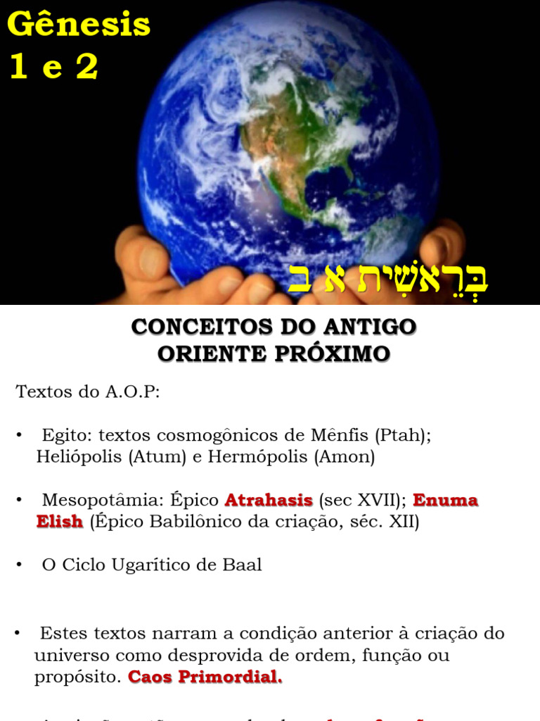 Genesis 1 Pdf Narrativa Da Criação Do Gênesis Mitologia