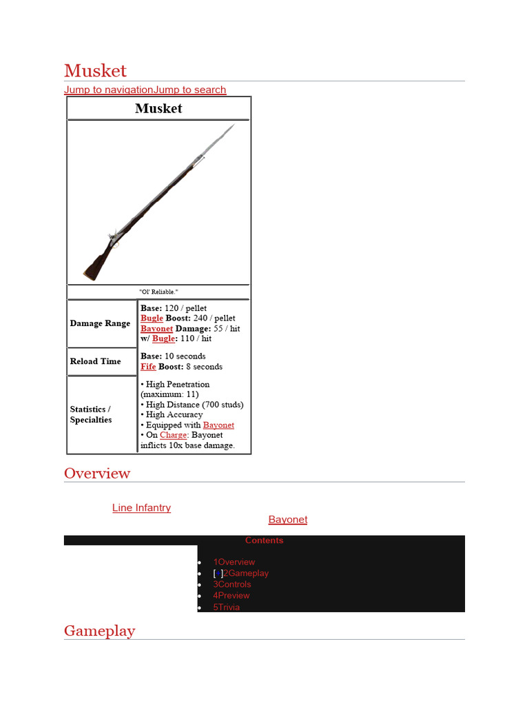Musket | PDF | Musket | Bayonet
